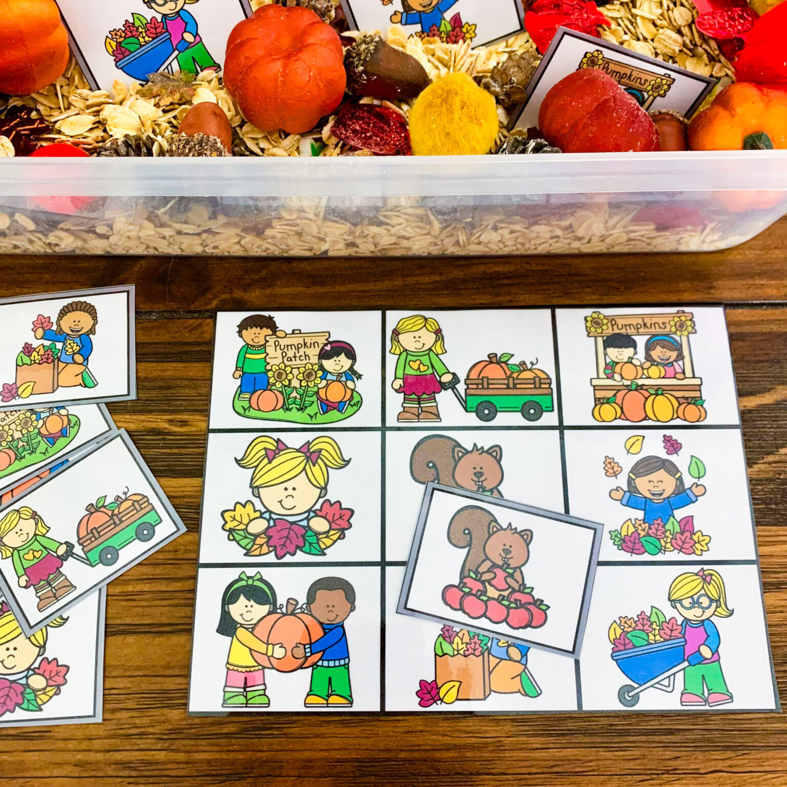 6 Fun Fall Toddler Sensory Bins - The Stay-at-Home Teacher