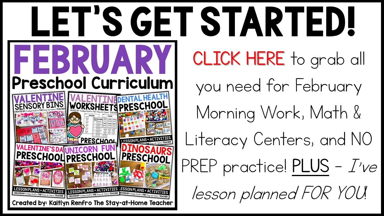 February Preschool Themes - The Stay-at-Home Teacher