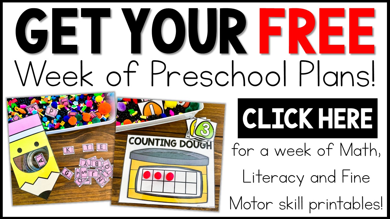A Simple Homeschool Preschool Routine Plus 1 FREE Week of Plans - The ...