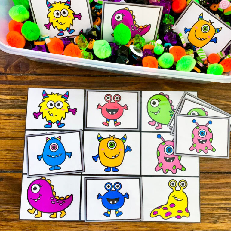 Halloween Monster Preschool Theme with 15 Fun Math & Literacy ...