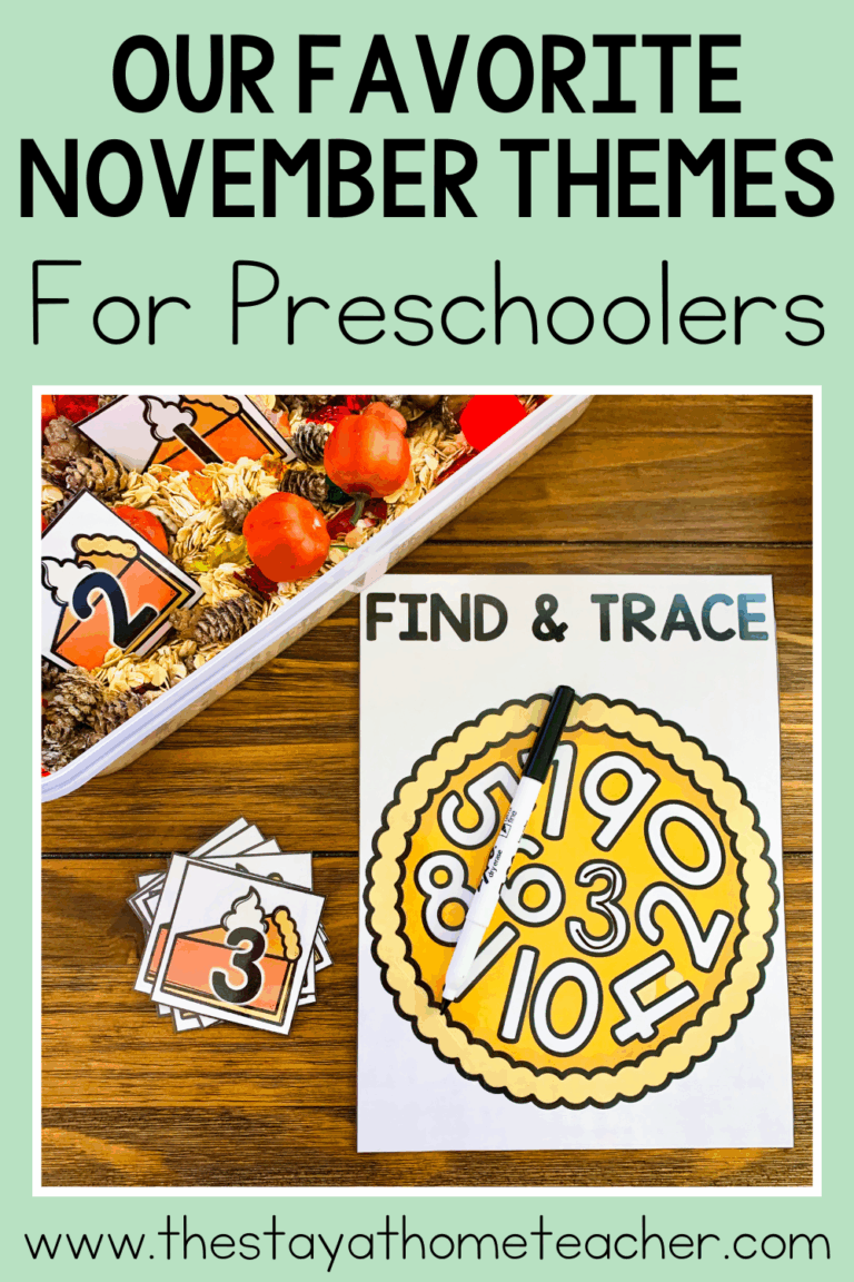 3 Exciting November Preschool Themes for Math, Literacy and Fine Motors ...
