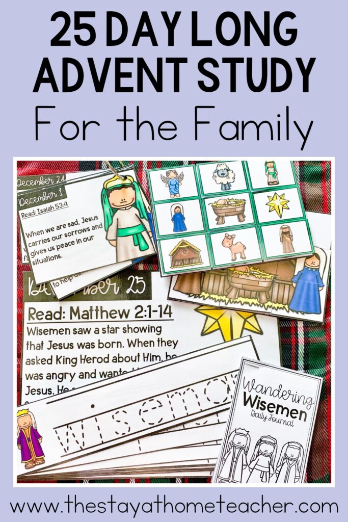25 Days of Fun Advent Study for Children - The Stay-at-Home Teacher
