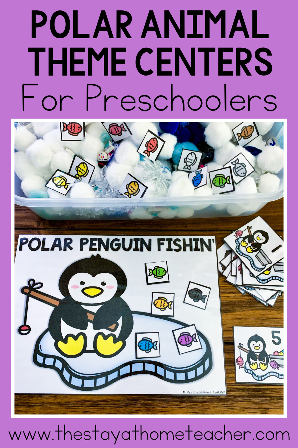 Polar Animals Preschool Theme with 15 Fun Math & Literacy Activities ...