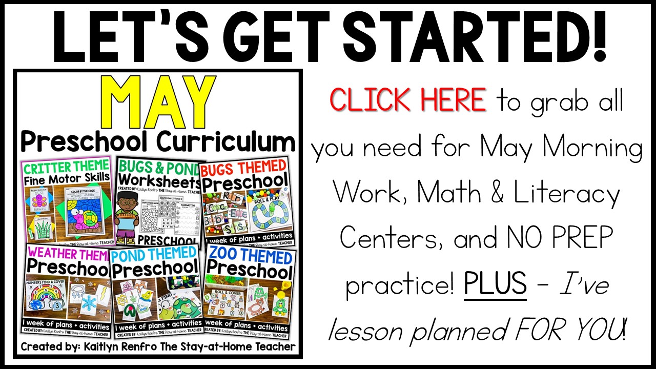 4 Exciting May Preschool Themes - The Stay-at-Home Teacher