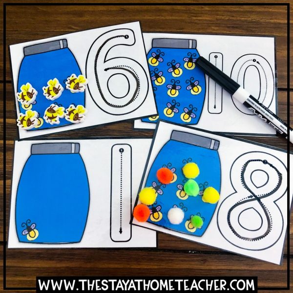 Bug Themed Math and Literacy Activities for 2-4 Year Olds - The Stay-at ...