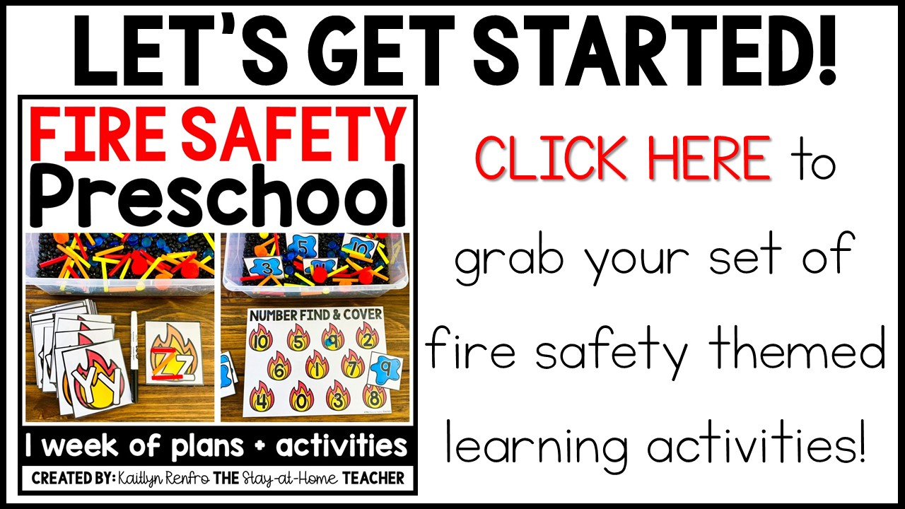 Fire Safety Preschool Activities with 15 Fun Math & Literacy Centers ...
