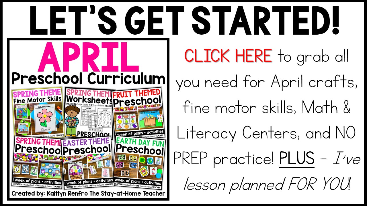 Spring Garden Preschool Theme with 15 Fun Math & Literacy Activities ...