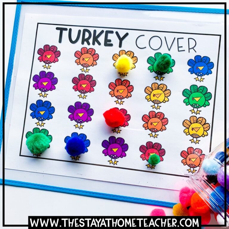 Thanksgiving Themed Math and Literacy Activities for Preschool and ...