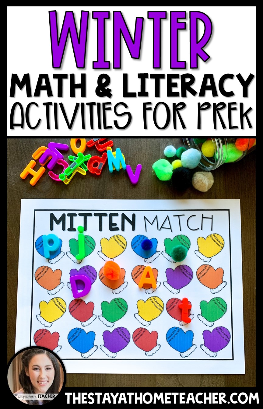 Winter Math and Literacy Centers for Preschooler and Kindergarten - The ...