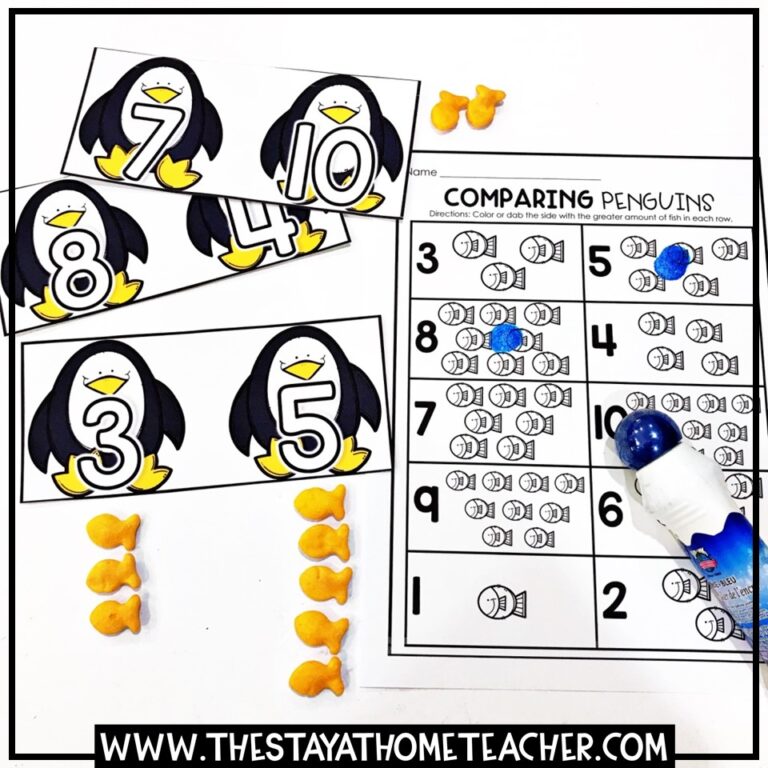 Winter Math and Literacy Centers for Preschooler and Kindergarten - The ...