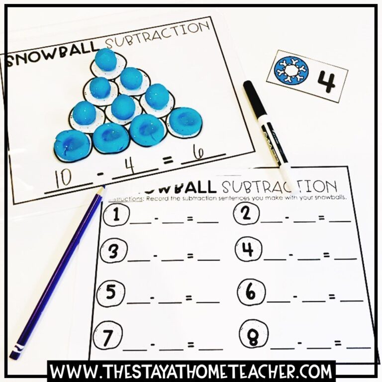 Winter Math and Literacy Centers for Preschooler and Kindergarten - The ...