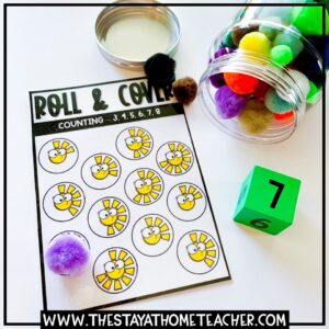 Math and Literacy Dice Games for Little Learners - The Stay-at-Home Teacher