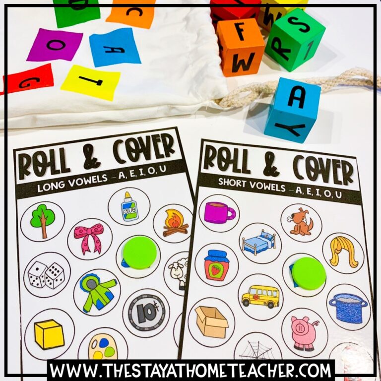 Math and Literacy Dice Games for Little Learners - The Stay-at-Home Teacher