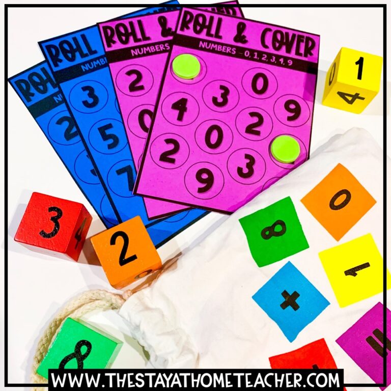 Math and Literacy Dice Games for Little Learners - The Stay-at-Home Teacher
