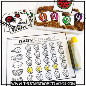 Summer Math and Literacy Centers for Little Learners - The Stay-at-Home ...