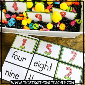 Summer Math and Literacy Sensory Bins for Little Learners - The Stay-at ...
