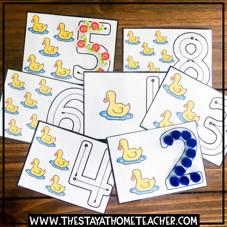 Pond Math and Literacy Activities for 2-5 Year Olds - The Stay-at-Home ...