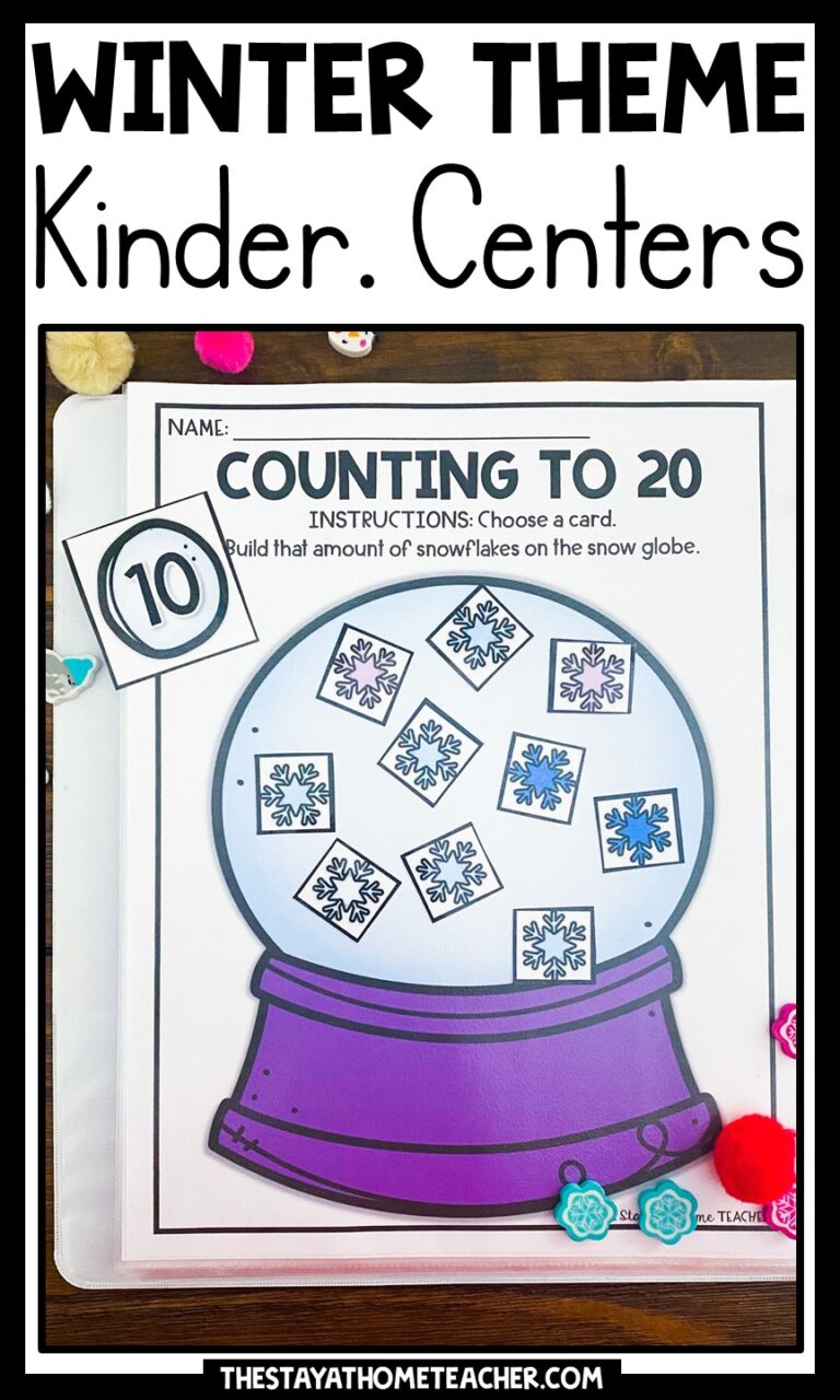 Winter Kindergarten Math and Literacy Binder for Homeschoolers - The ...