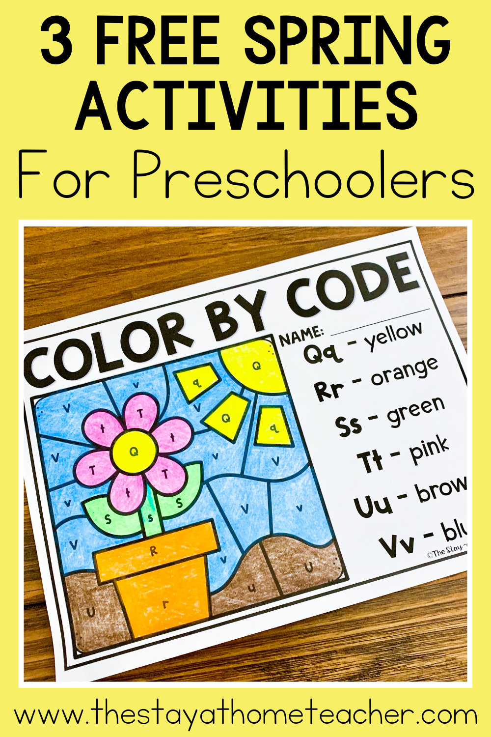 3 Free Spring Math and Literacy Activities for Preschool Children - The ...