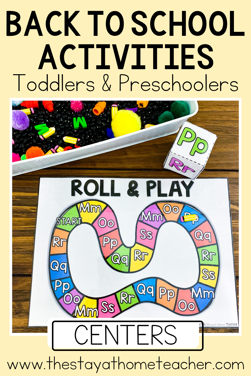 Back to School Preschool Theme with 15 Fun Math & Literacy Activities ...