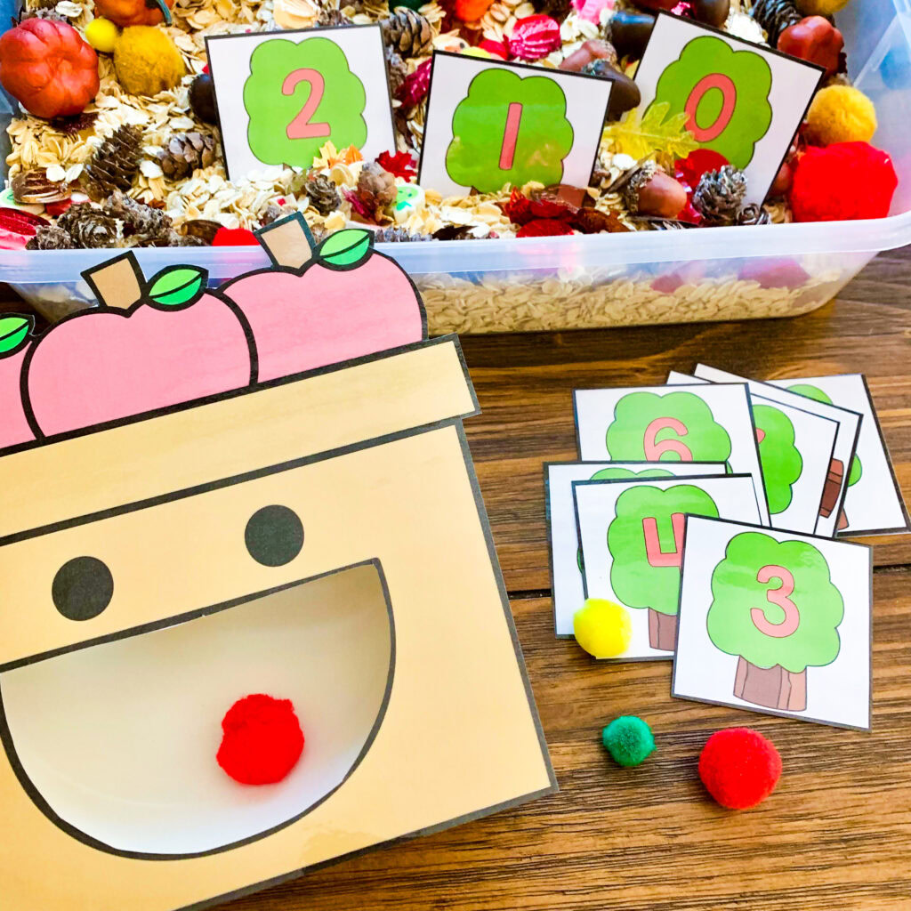 Apple Preschool Theme with 15 Fun Math & Literacy Activities - The Stay ...