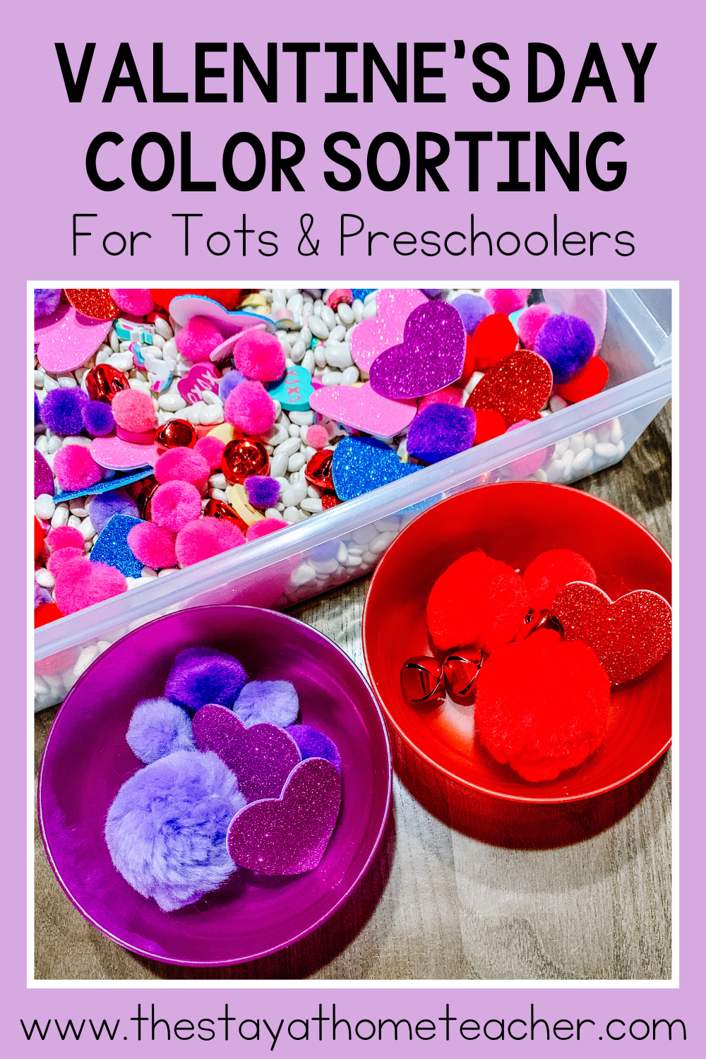 Valentine's Day Sensory Bins and Fine Motor Activities - The Stay-at ...
