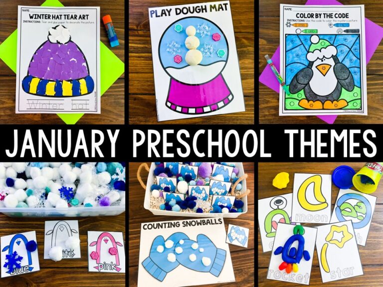 3 Exciting January Preschool Themes - The Stay-at-Home Teacher