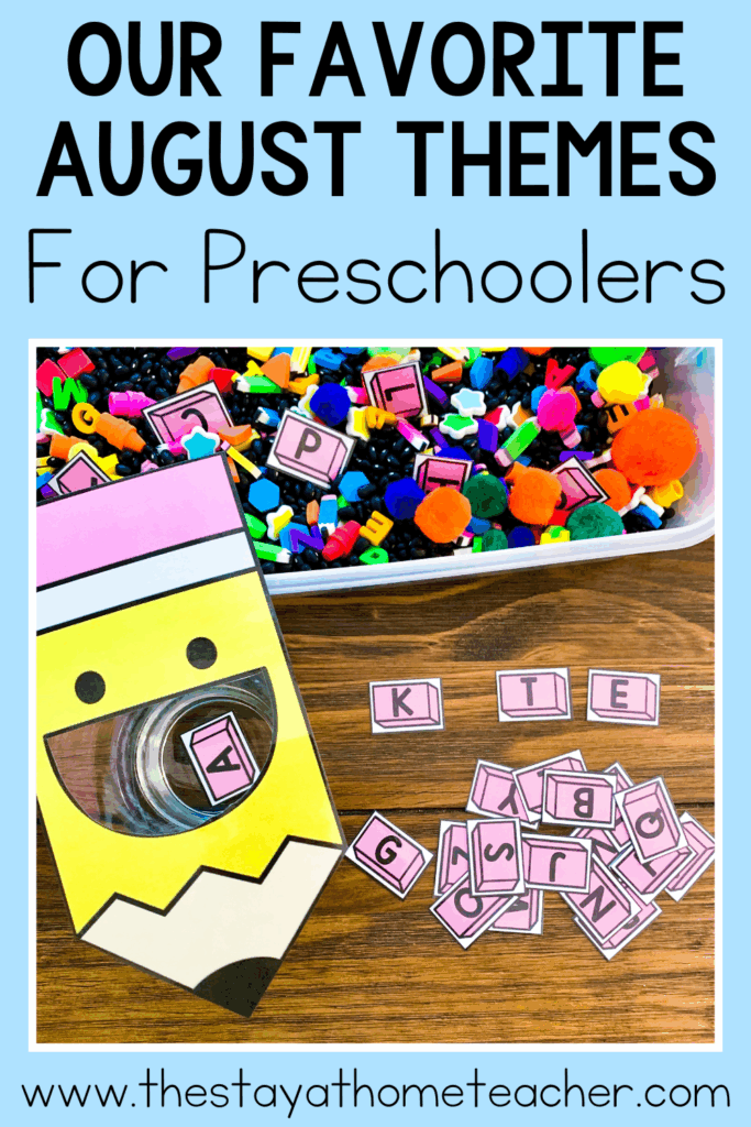 4 Exciting August Preschool Themes for Math, Literacy and Fine Motors ...