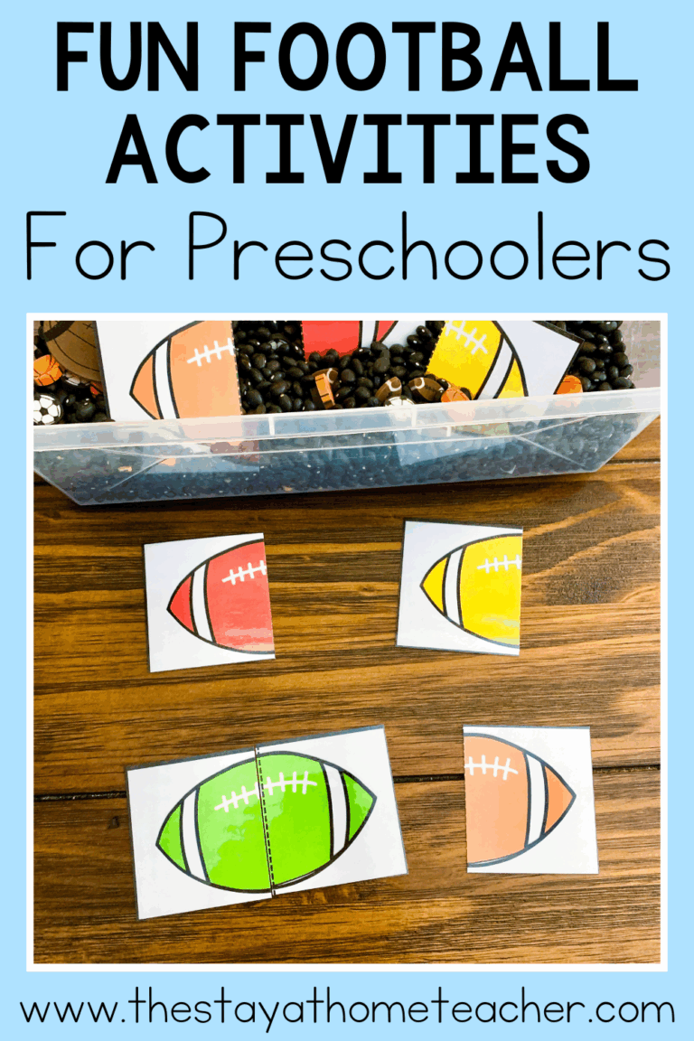 Football Preschool Theme with 15 Fun Math & Literacy Activities
