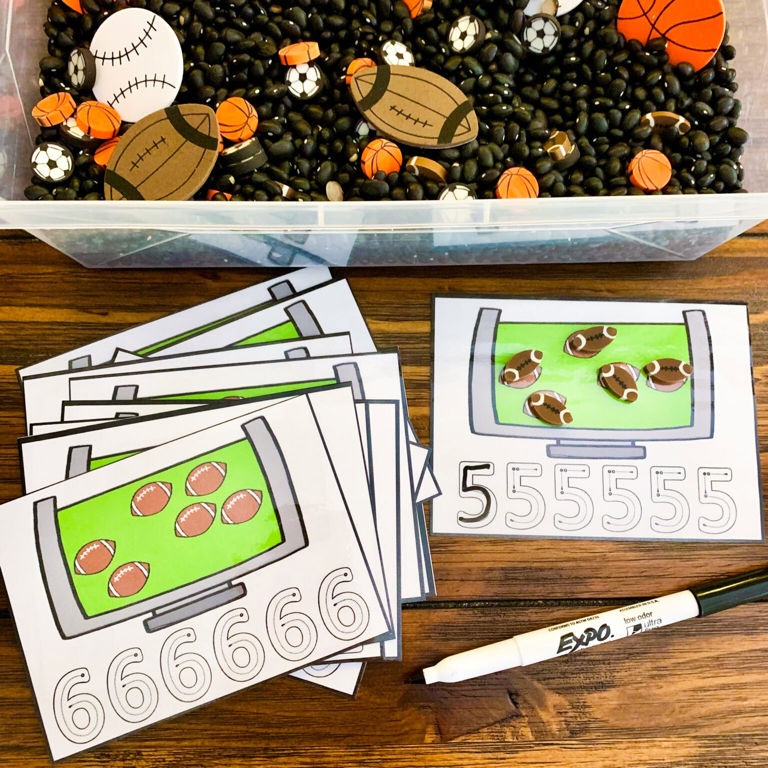 Football Preschool Theme with 15 Fun Math & Literacy Activities