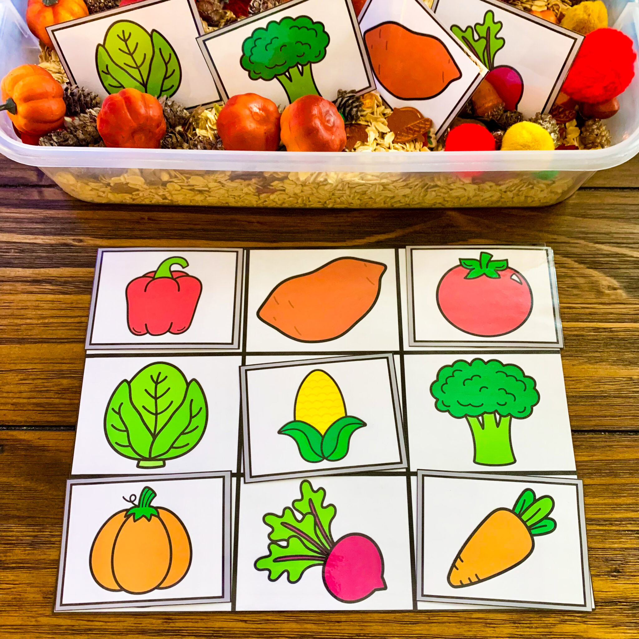 Vegetables Preschool Theme with 15 Fun Math & Literacy Activities - The ...