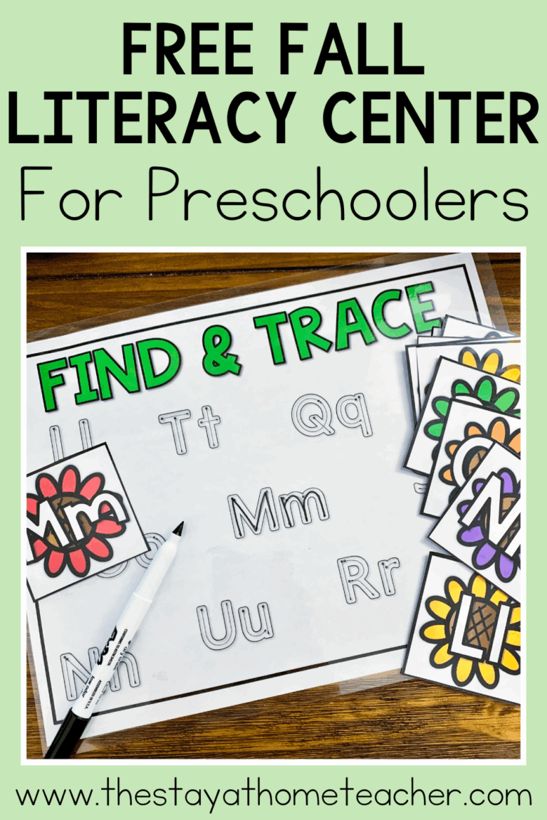 3 Free Fall Math and Literacy Activities for Preschool Children - The ...
