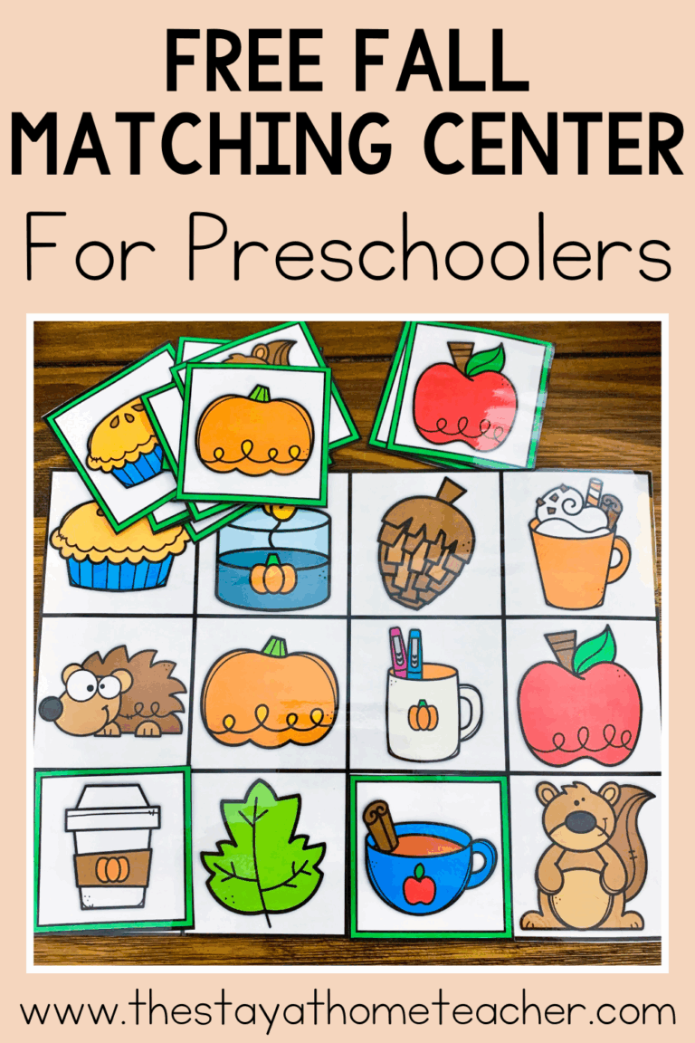 3 Free Fall Math and Literacy Activities for Preschool Children - The ...