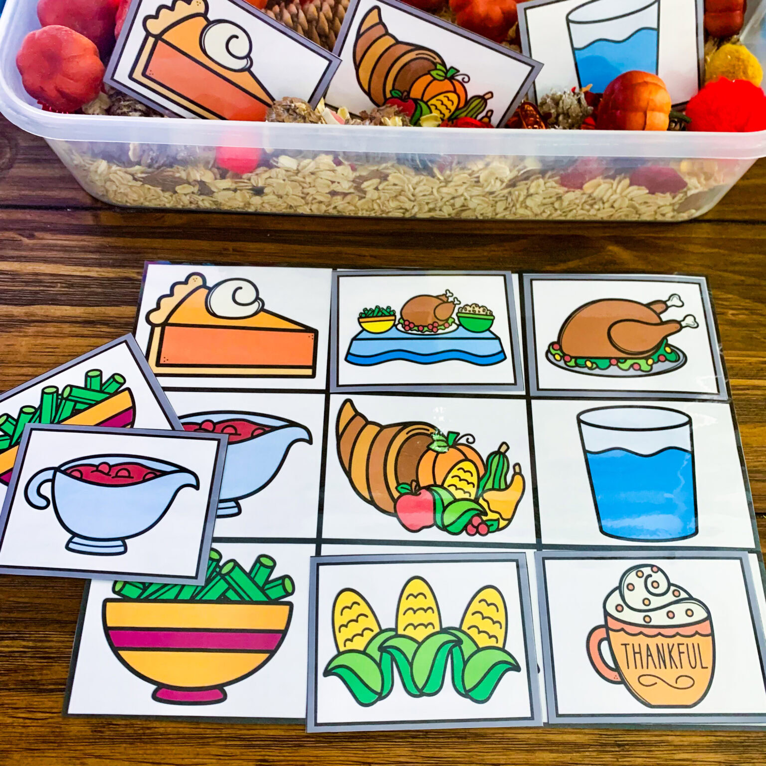 6 Fun Thanksgiving Toddler Sensory Bins - The Stay-at-Home Teacher