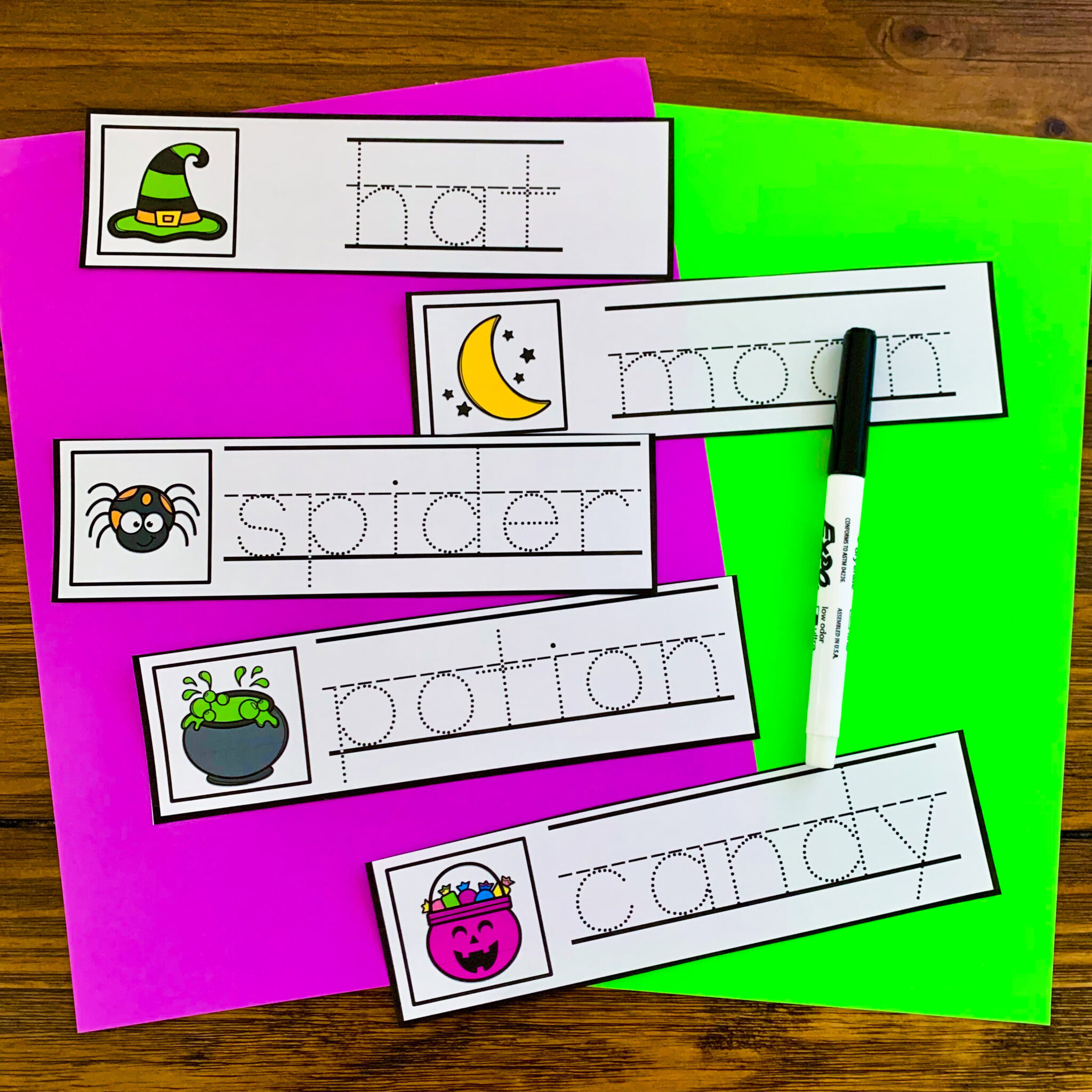 5 Fun Halloween Vocabulary Centers for Children - The Stay-at-Home Teacher