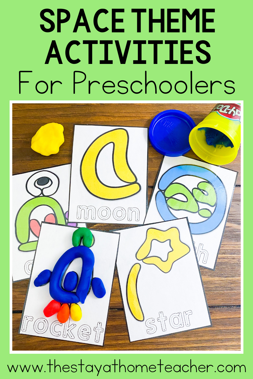 Space Preschool Theme with 15 Fun Math & Literacy Activities - The Stay ...