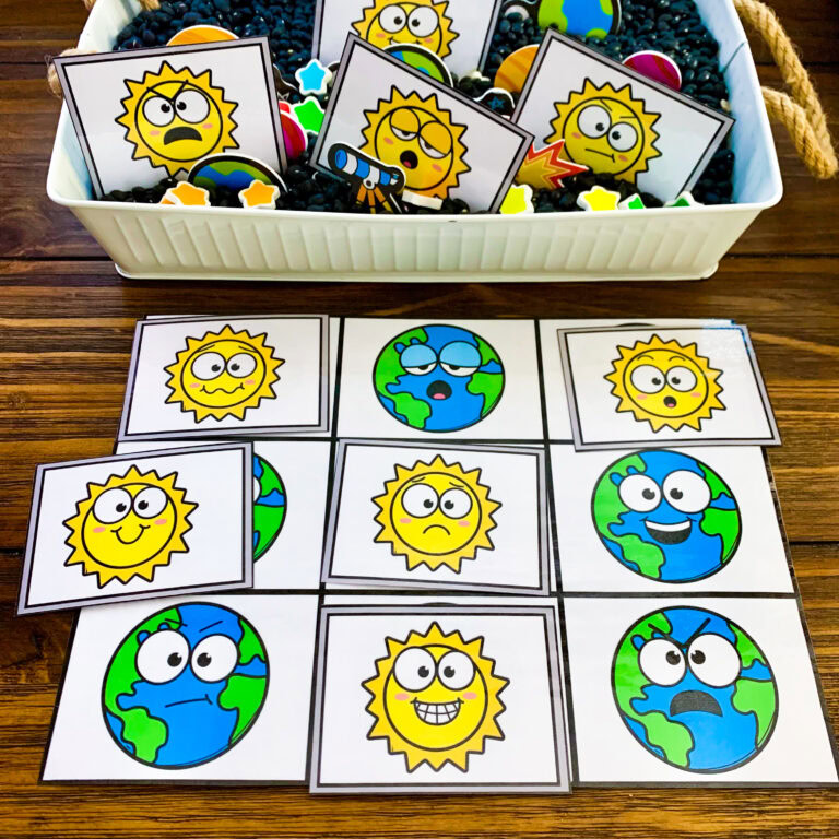 Space Preschool Theme with 15 Fun Math & Literacy Activities - The Stay ...