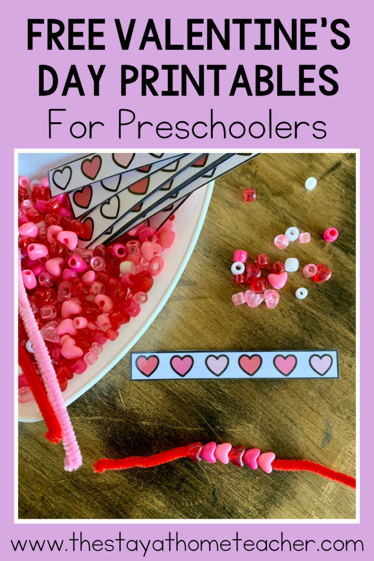 3 Free Valentine's Day Math and Literacy Activities for Preschool ...