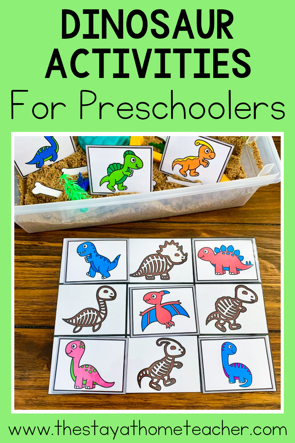 Dinosaur Preschool Theme with 15 Fun Math & Literacy Activities - The ...