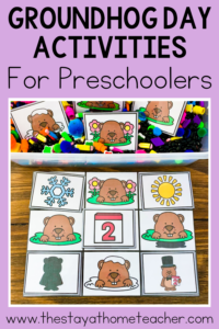 Groundhog Day Preschool Theme with 6 Fun Math & Literacy Activities ...
