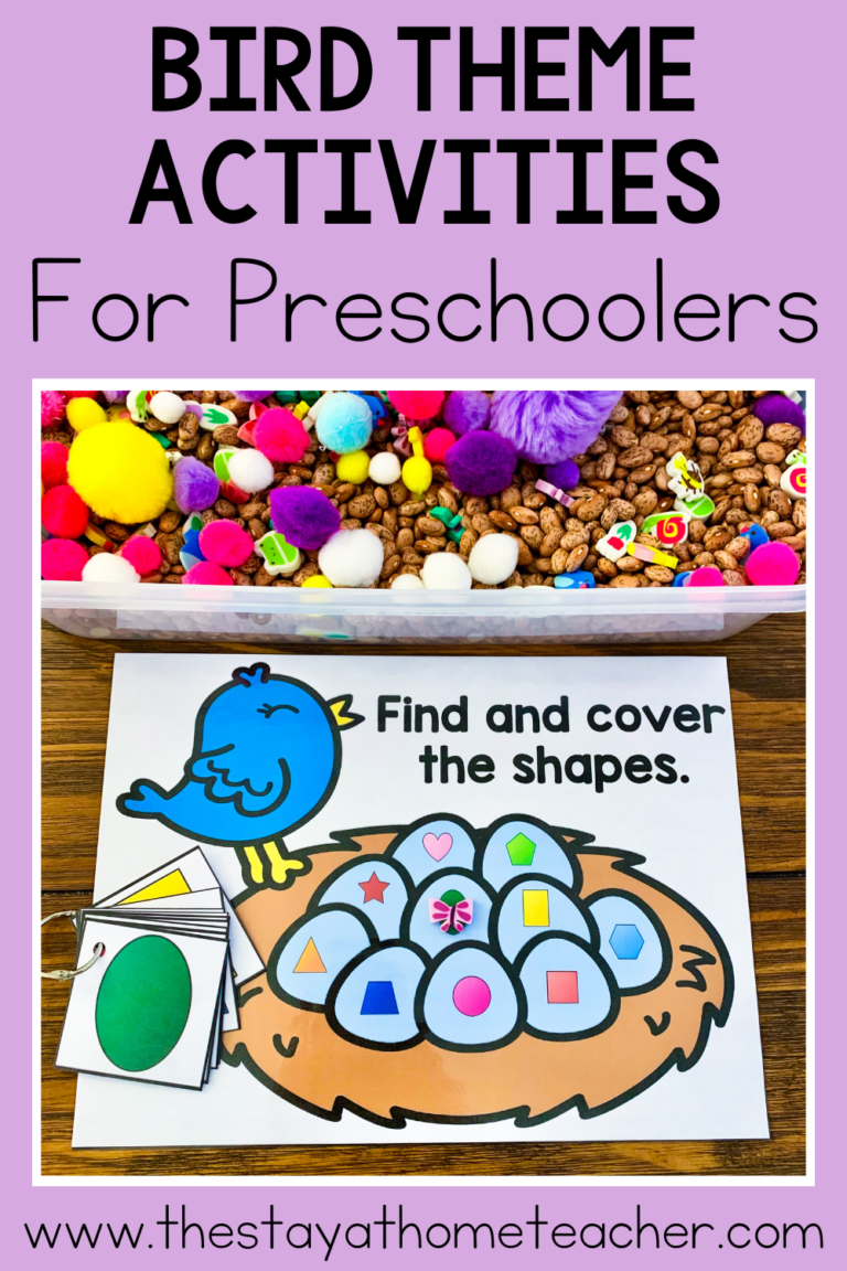 Bird Preschool Theme with 15 Fun Math & Literacy Activities - The Stay ...
