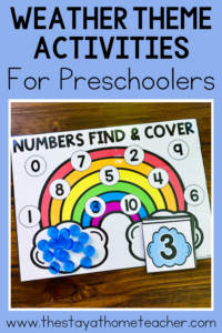 Weather Preschool Theme with 15 Fun Math & Literacy Activities - The ...