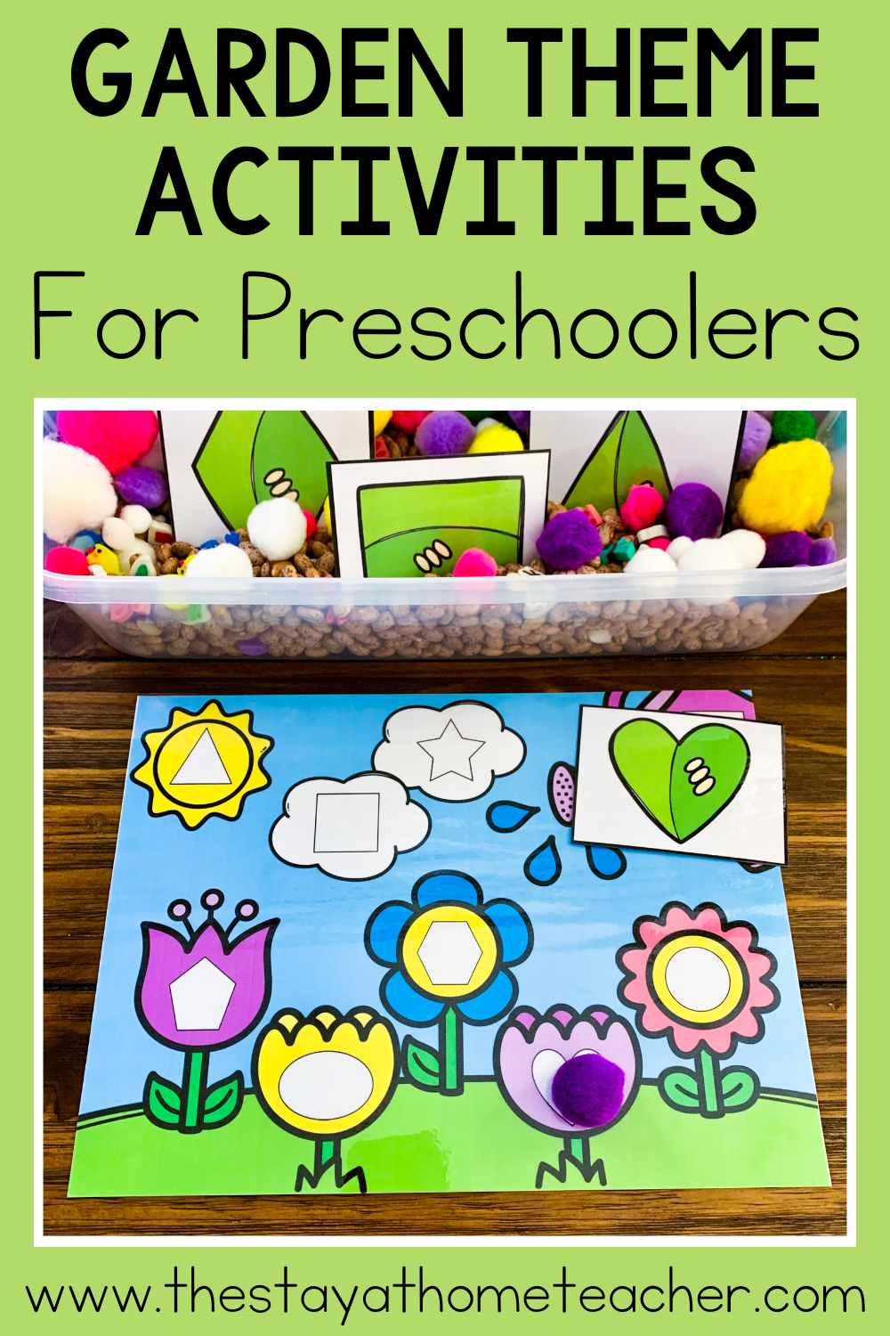 Spring Garden Preschool Theme with 15 Fun Math & Literacy Activities ...