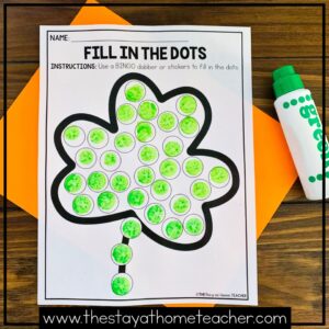 St. Patrick's Day Crafts: 25 NO PREP Fine Motor Printables - The Stay ...